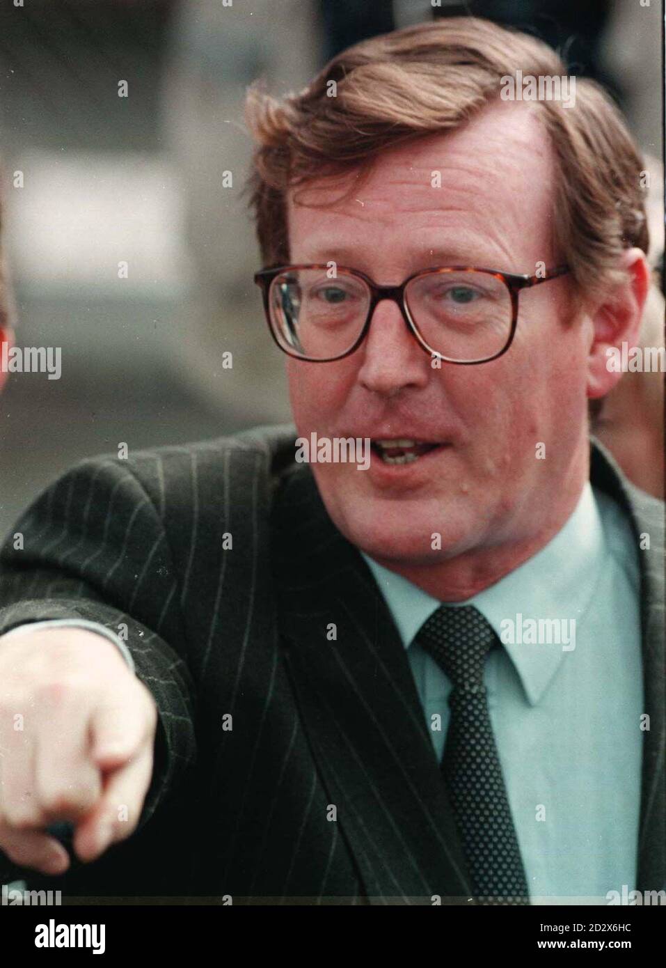 Ulster Unionist leader David Trimble at Castle Buildings, Stormont ...