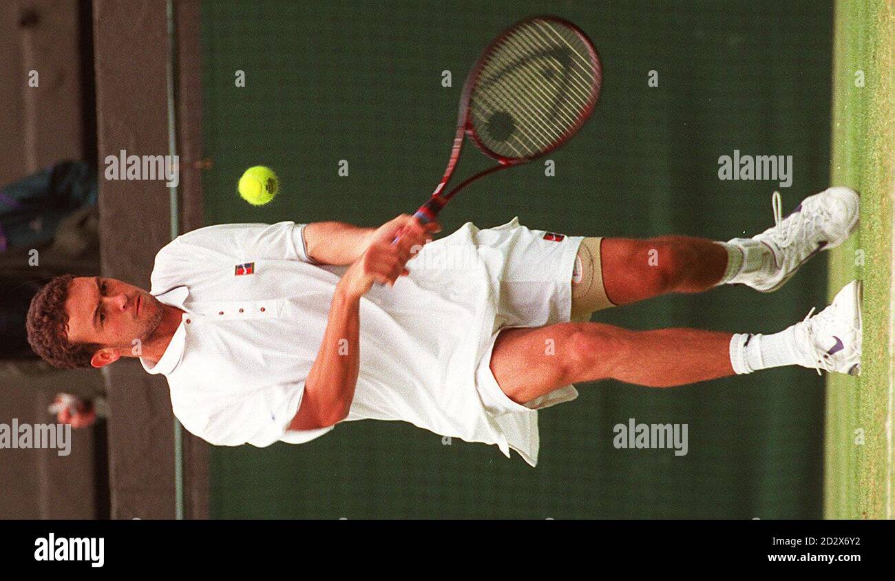 Luke Milligan during his Centre Court match against compatriot Tim ...
