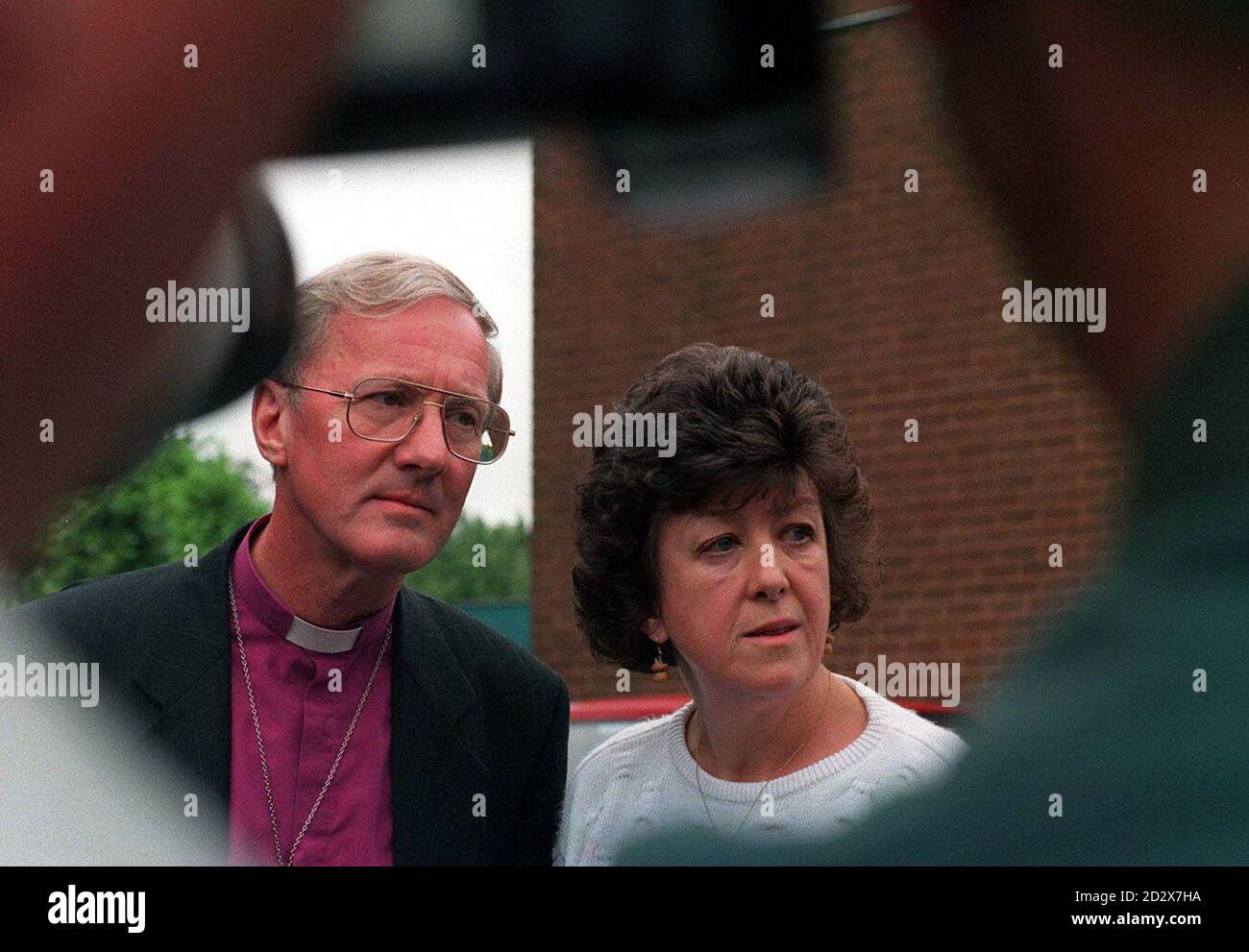 The bishop of Wolverhampton Michael Bourke and head teacher Mrs Denise ...