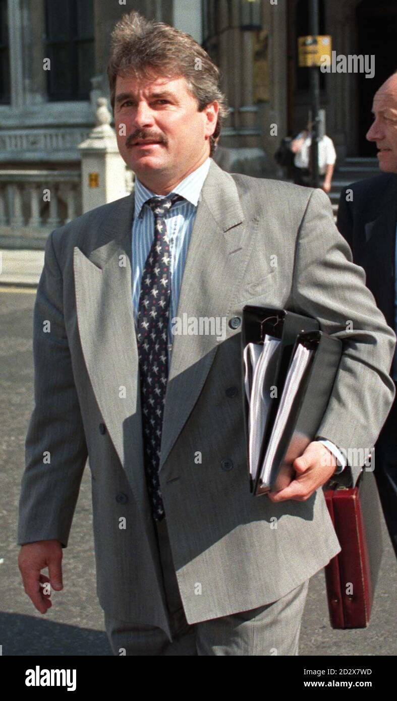Allan Lamb leaves the High Court today (Monday), where he and former ...