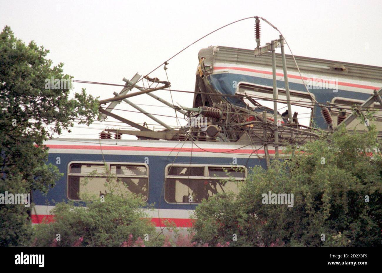 Scene of a rail crash near Radlett Road, Watford this evening (Thursday ...