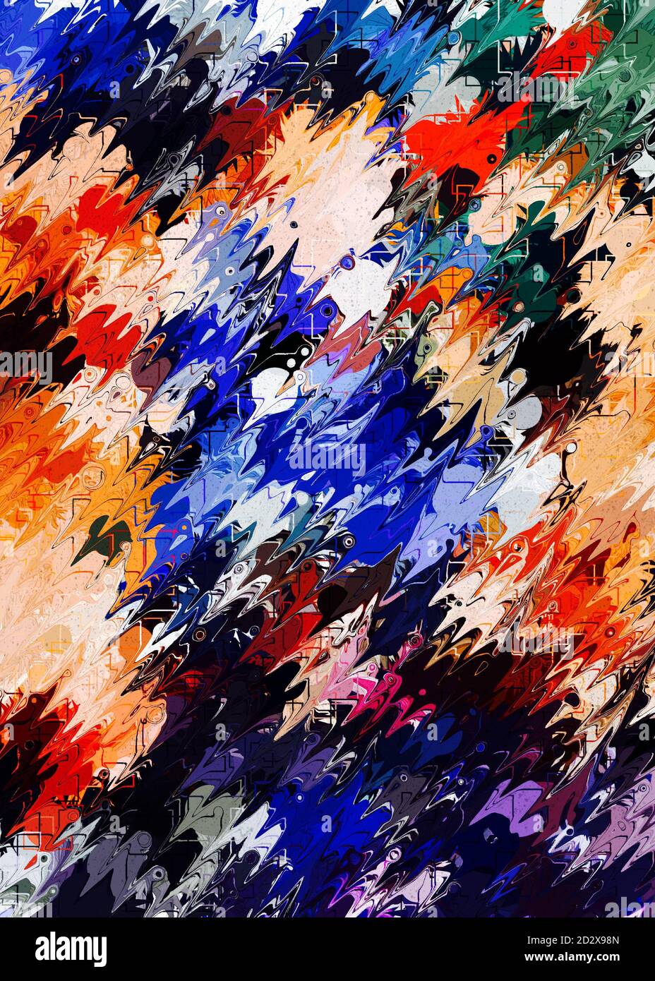 Abstract Colorful Geometrical Artwork Poster,Abstract Graphical Art ...