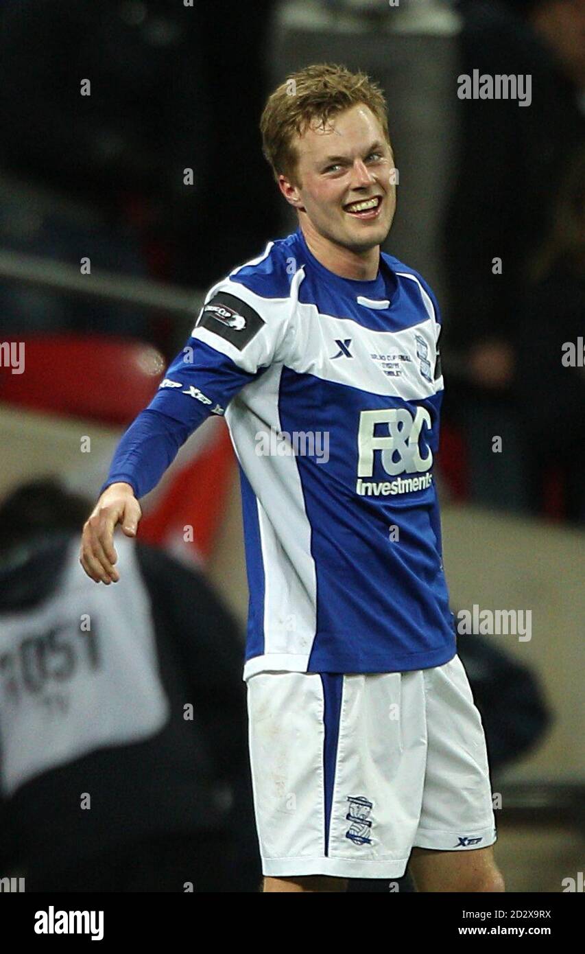 Birmingham citys sebastian larsson celebrates their victory hi-res ...