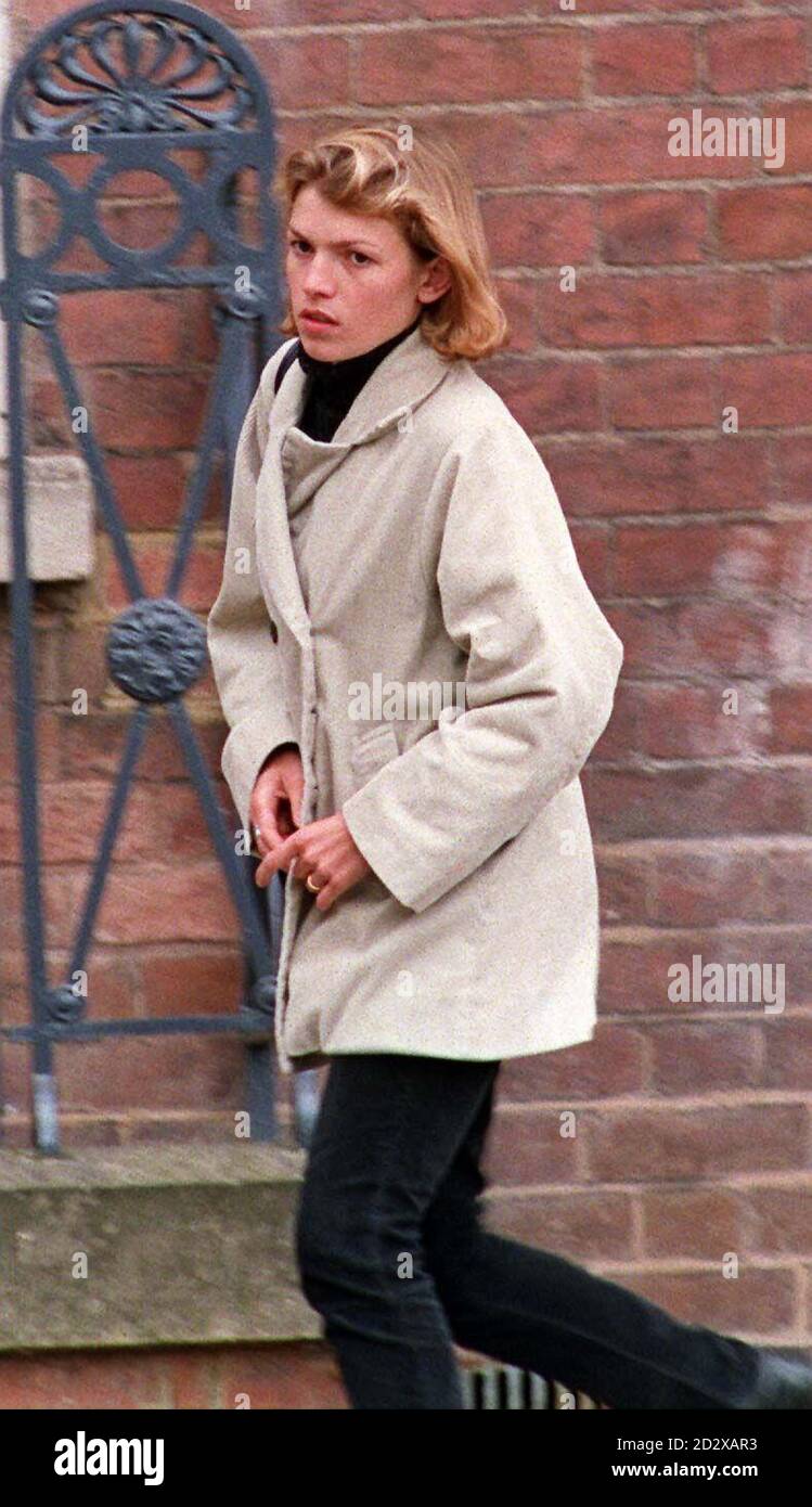 Celine Garret, aged 20, a friend of the late Celine Figard, leaves ...