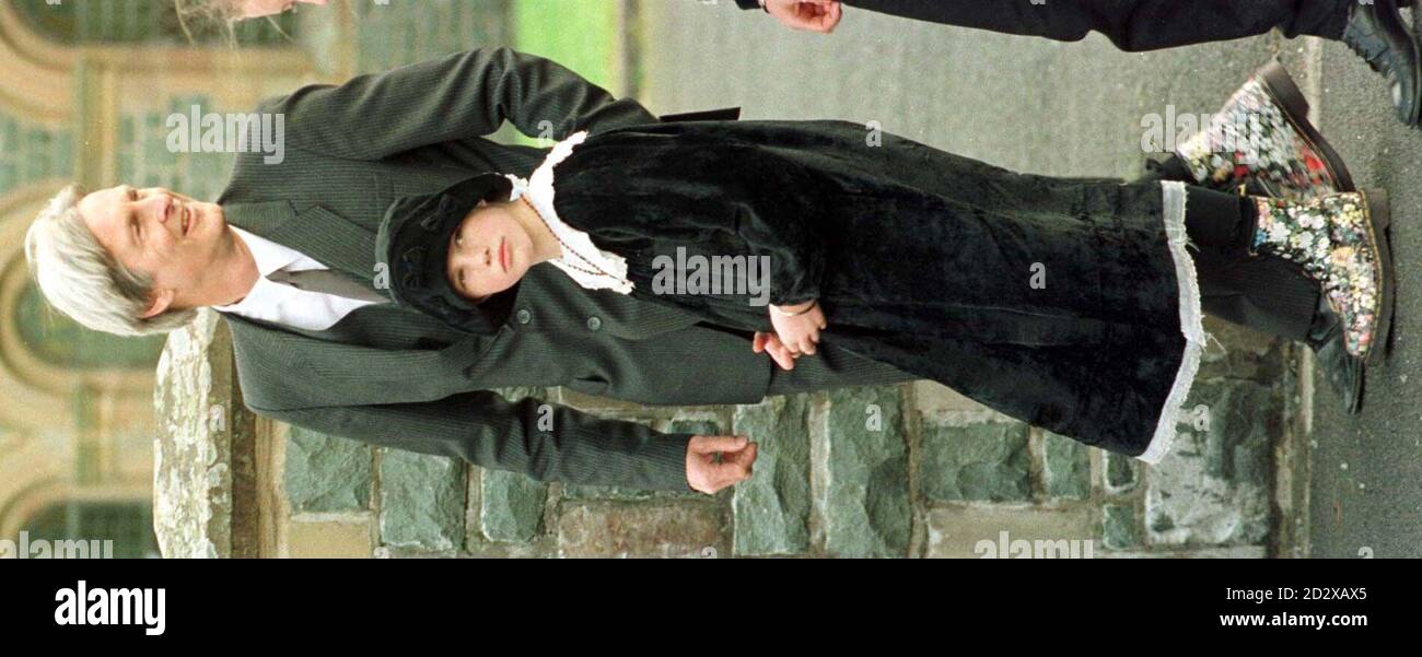 Dr Shaun Russell and daughter Josie leave the memorial service for Linn ...