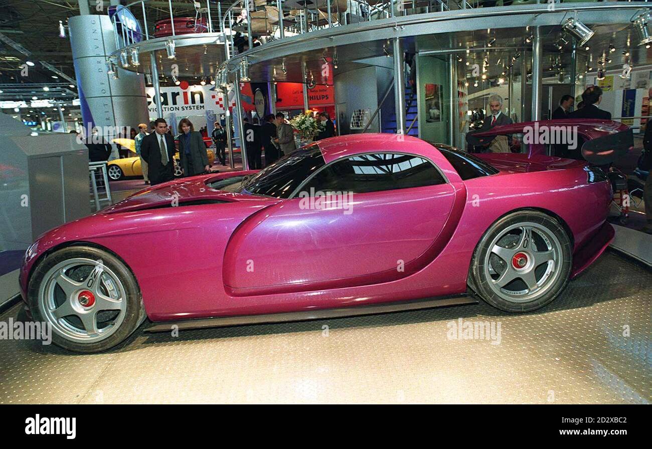 The new TVR concept car on show at Birmingham's NEC today (Tuesday) on ...