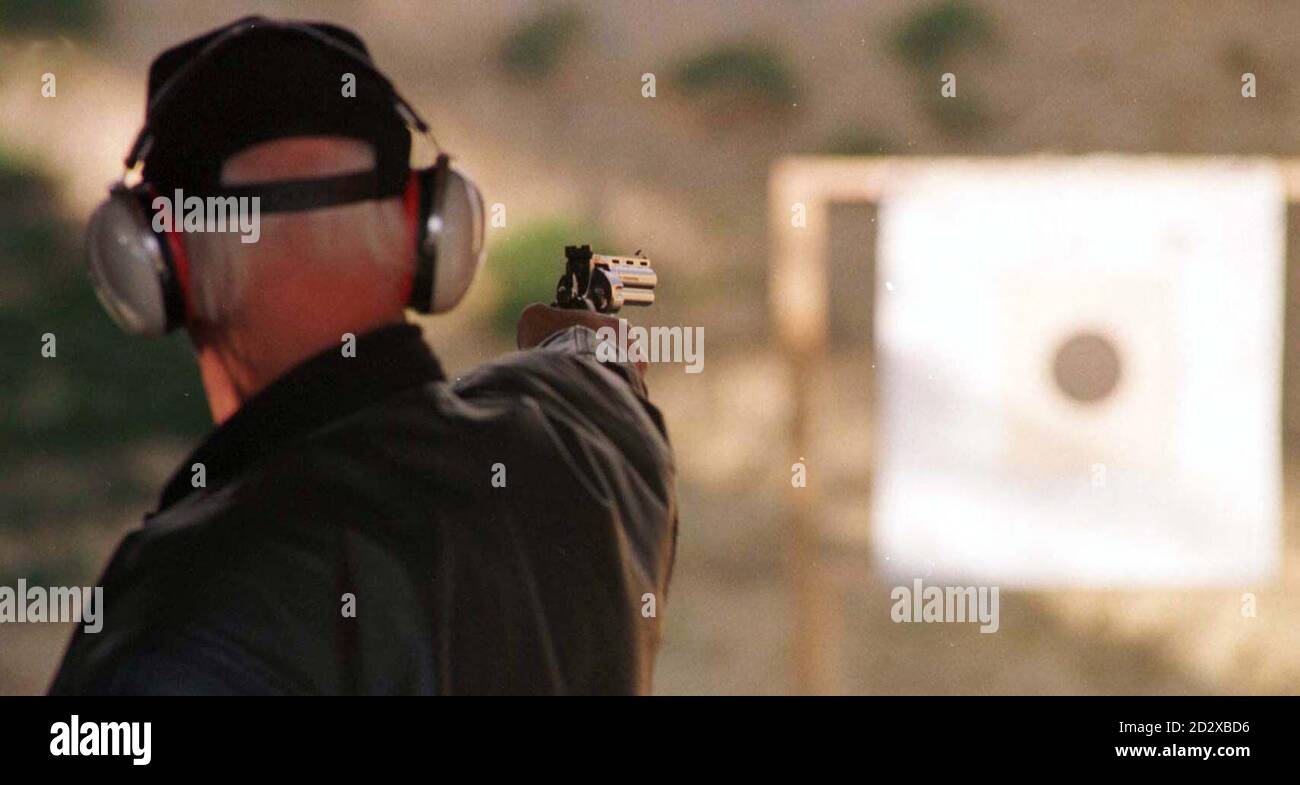 Robbie Carr, 58, from Shepperton, a Pistol Shooting enthusiast ...