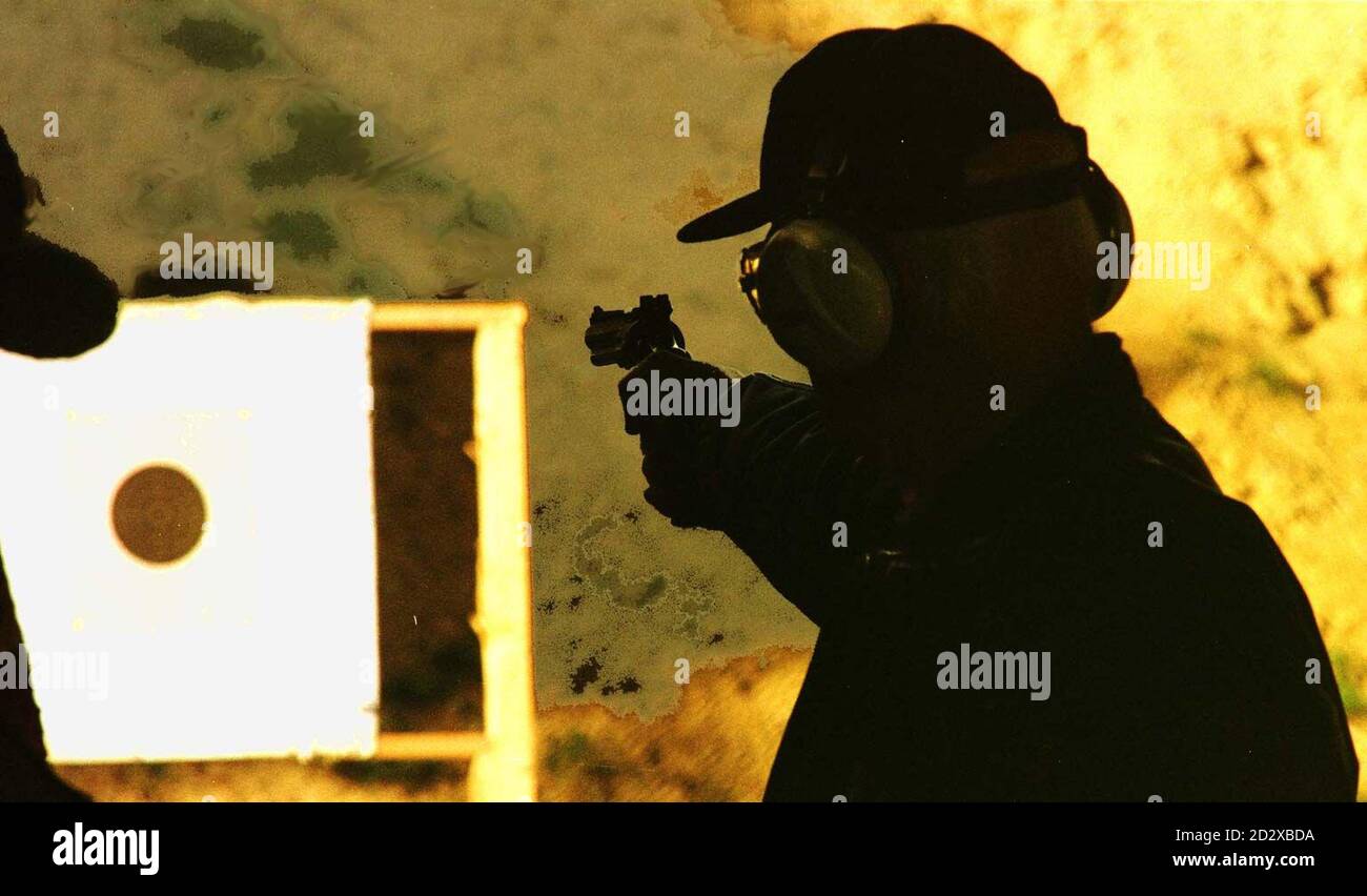 Robbie Carr, 58, from Shepperton, a Pistol Shooting enthusiast ...