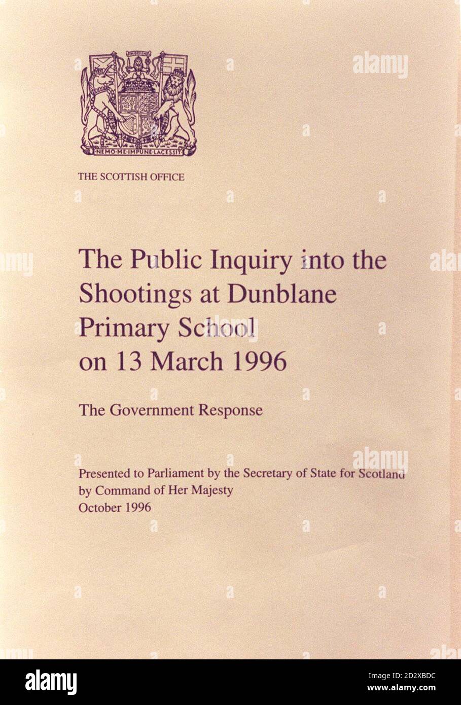 See pa story dunblane guns hi-res stock photography and images - Alamy