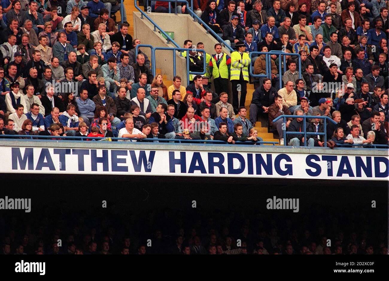 The newly named Matthew Harding stand at Chealsea. It has been named following his recent death ...
