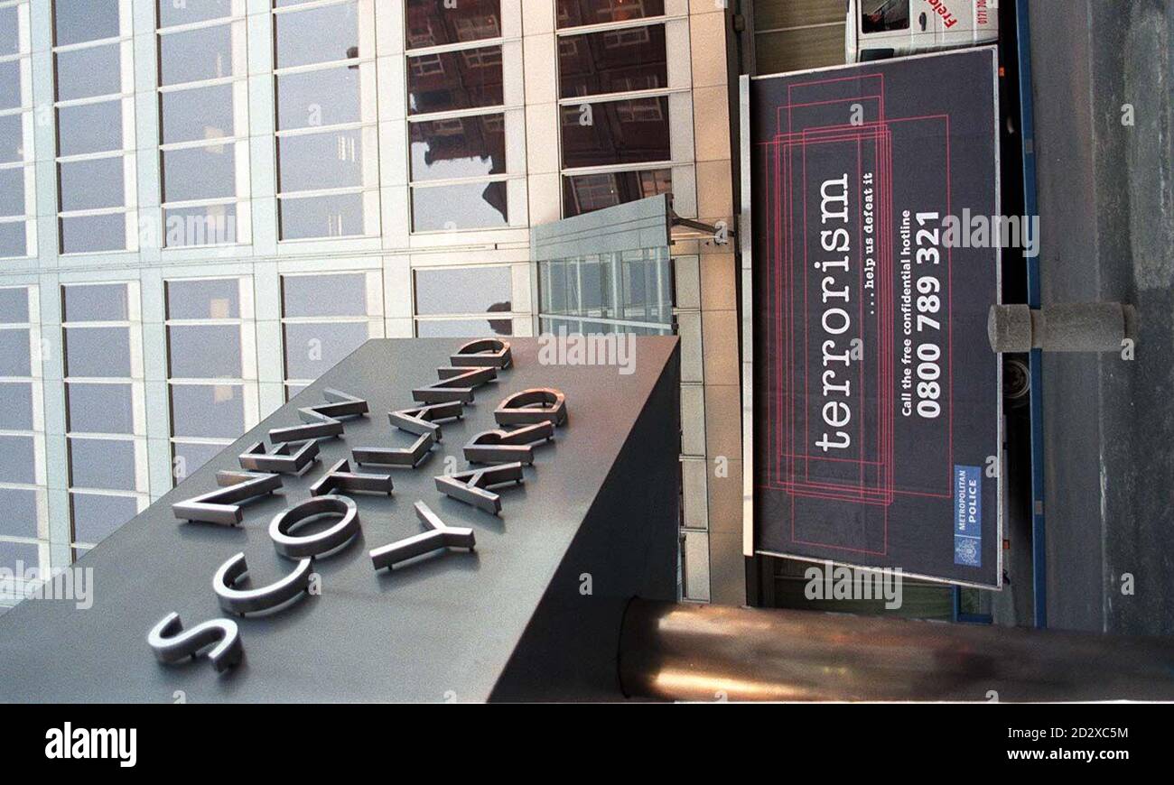 One of the new anti-terrorism posters, launched today (Tuesday) by ...