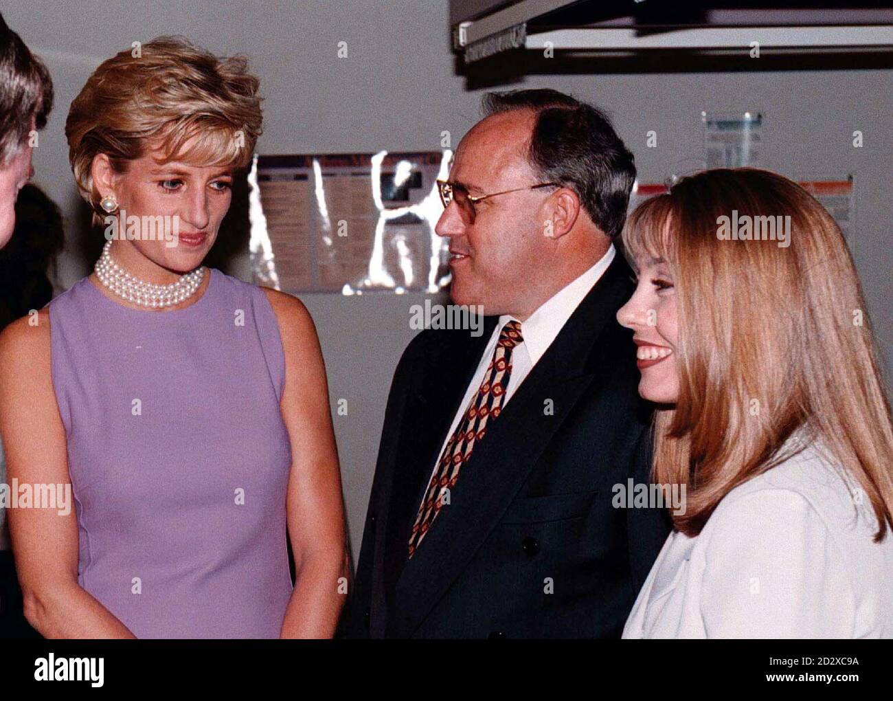 The Princess of Wales talks to Fiona Coote and her husband Ian Elliot ...