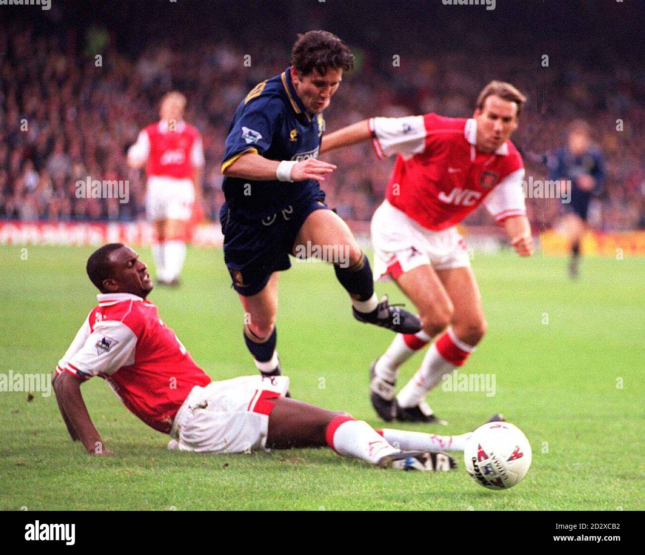 Wimbledons oyvind leonhardsen during hi-res stock photography and ...