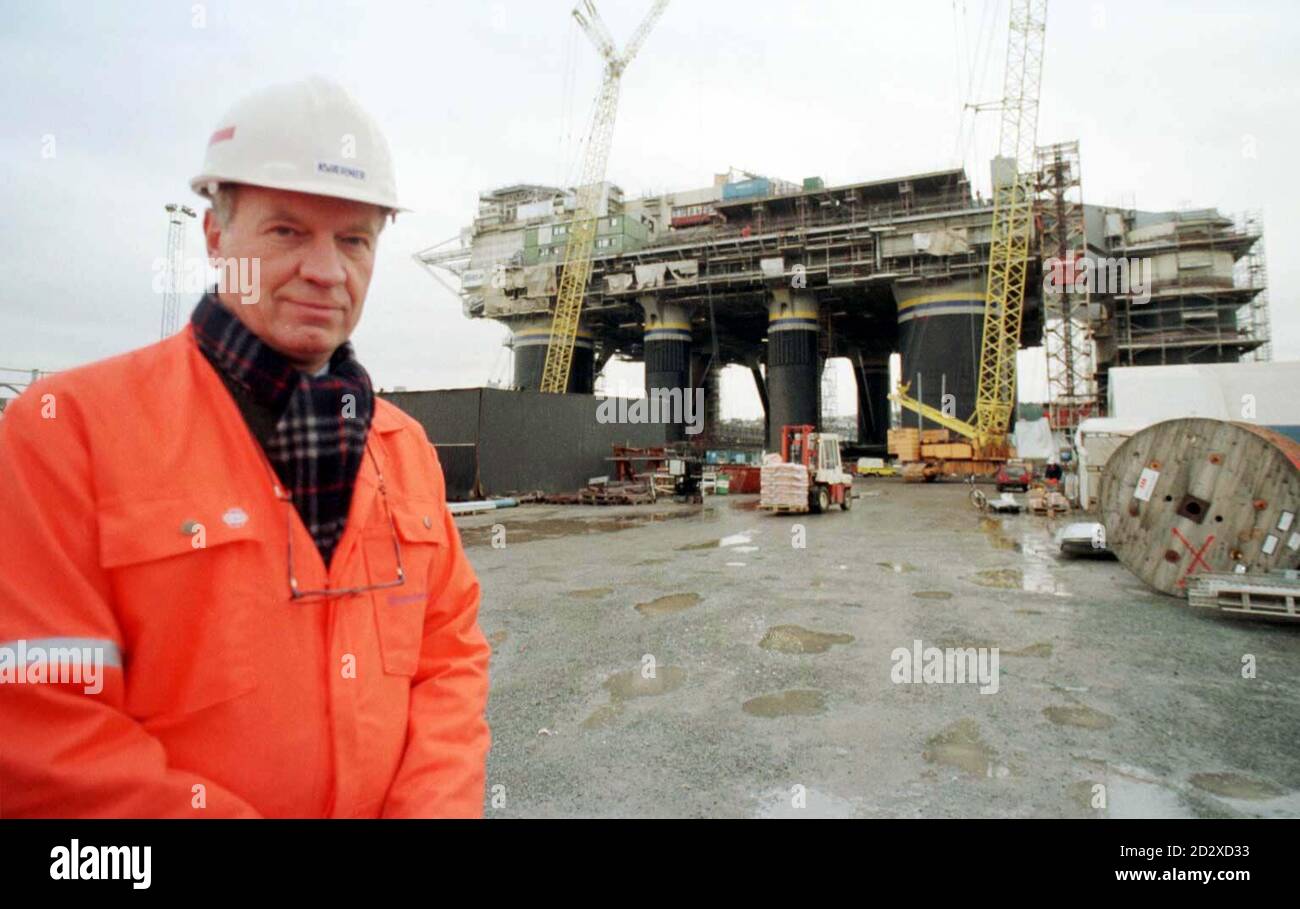 Svein Johnsen, Project Manager of Sea Launch, a floating rocket ...
