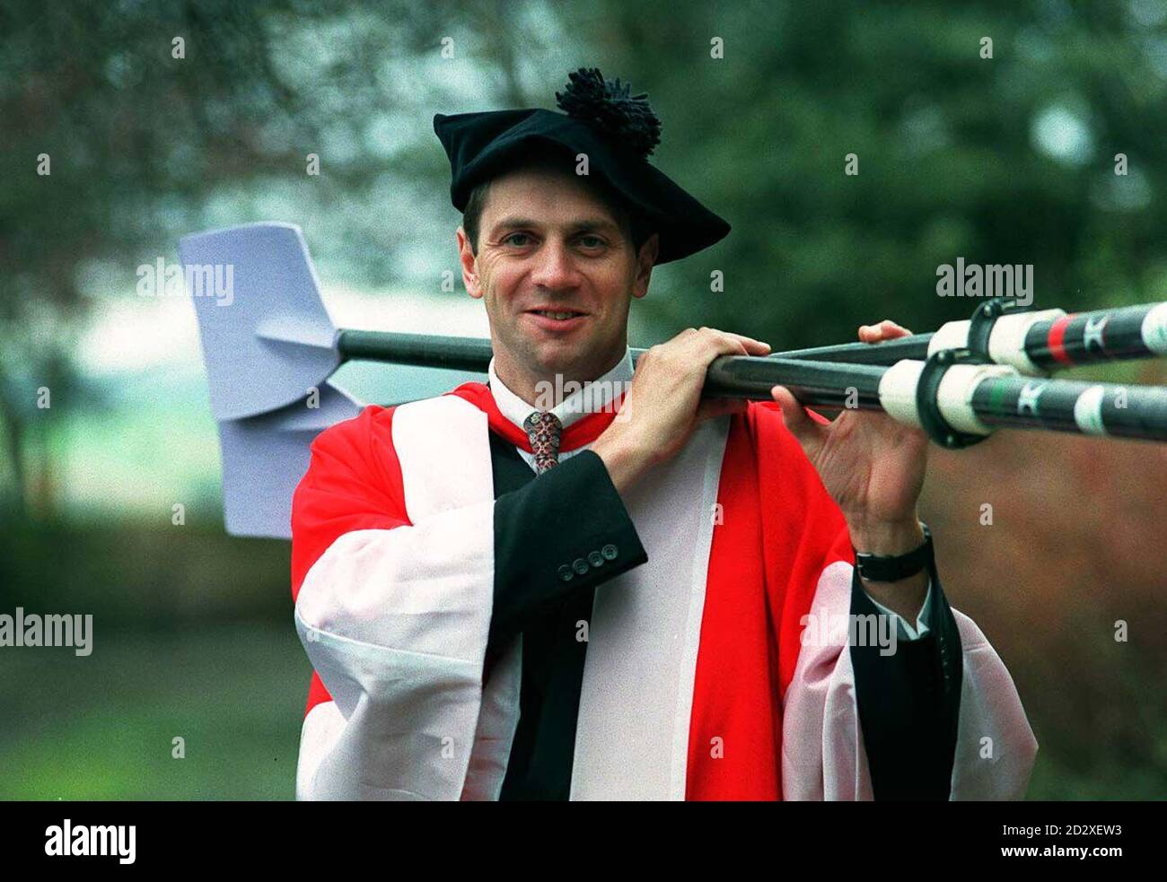 Olympic gold medal rower Steve Redgrave after receiving a honorary ...