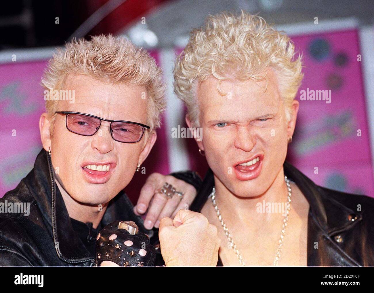 Rebel punk Billy Idol today unveils a waxwork model of himself at ...