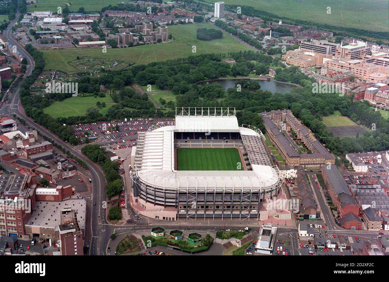 The site newcastle uniteds new 90m stadium leazes park hi-res stock ...