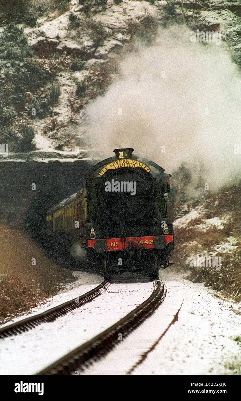 Severn Valley railway's ex-LNER 2-6-0 loco 'The Great Marquess' pulls ...