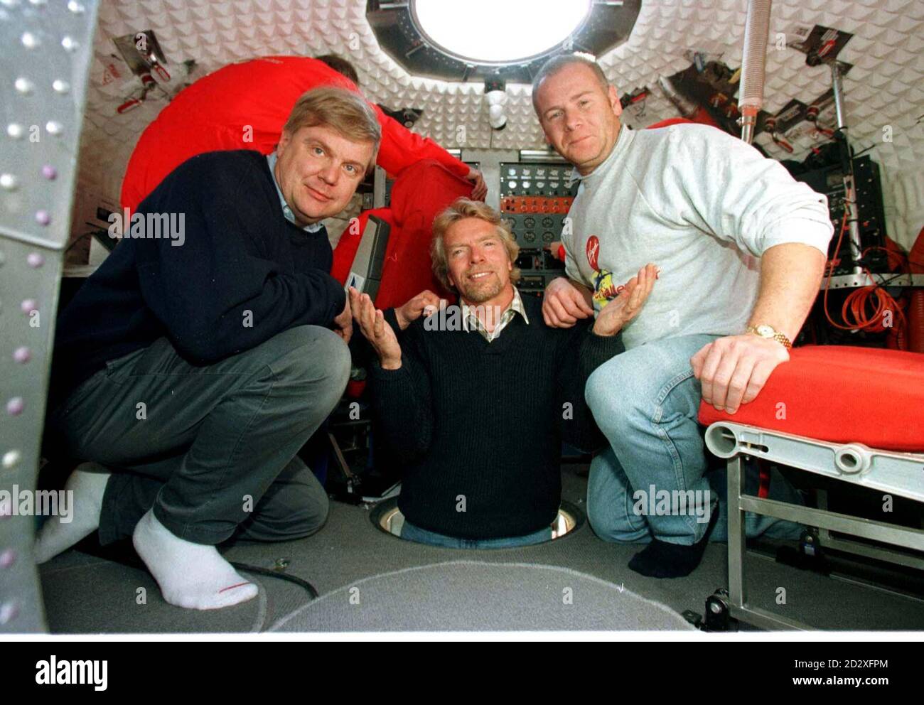 Rory mccarthy inside thier capsual virgin global challenger balloon hi ...