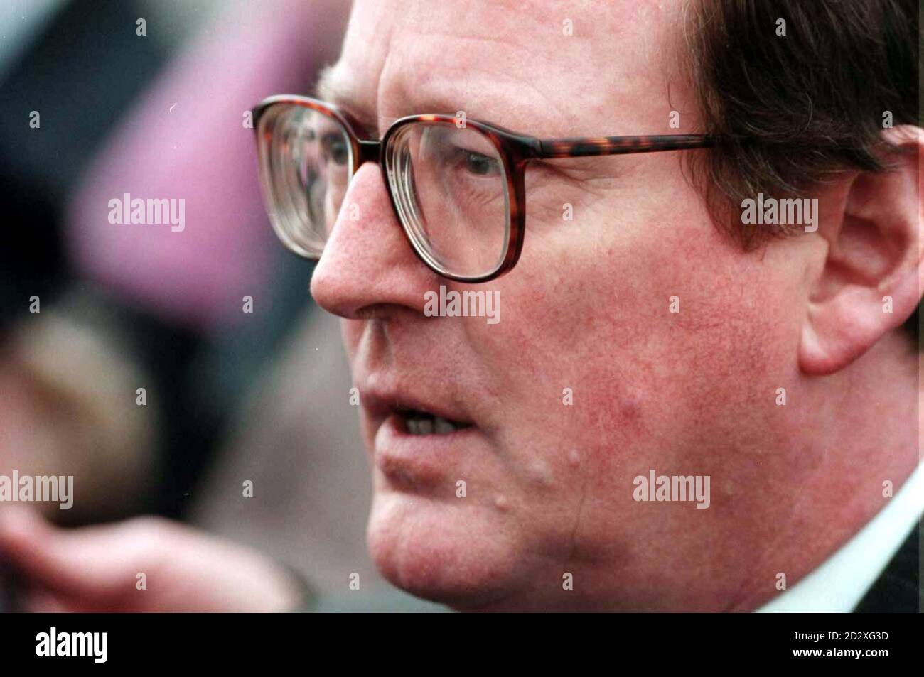 David Trimble, leader of the Ulster Unionist Party attending the All ...
