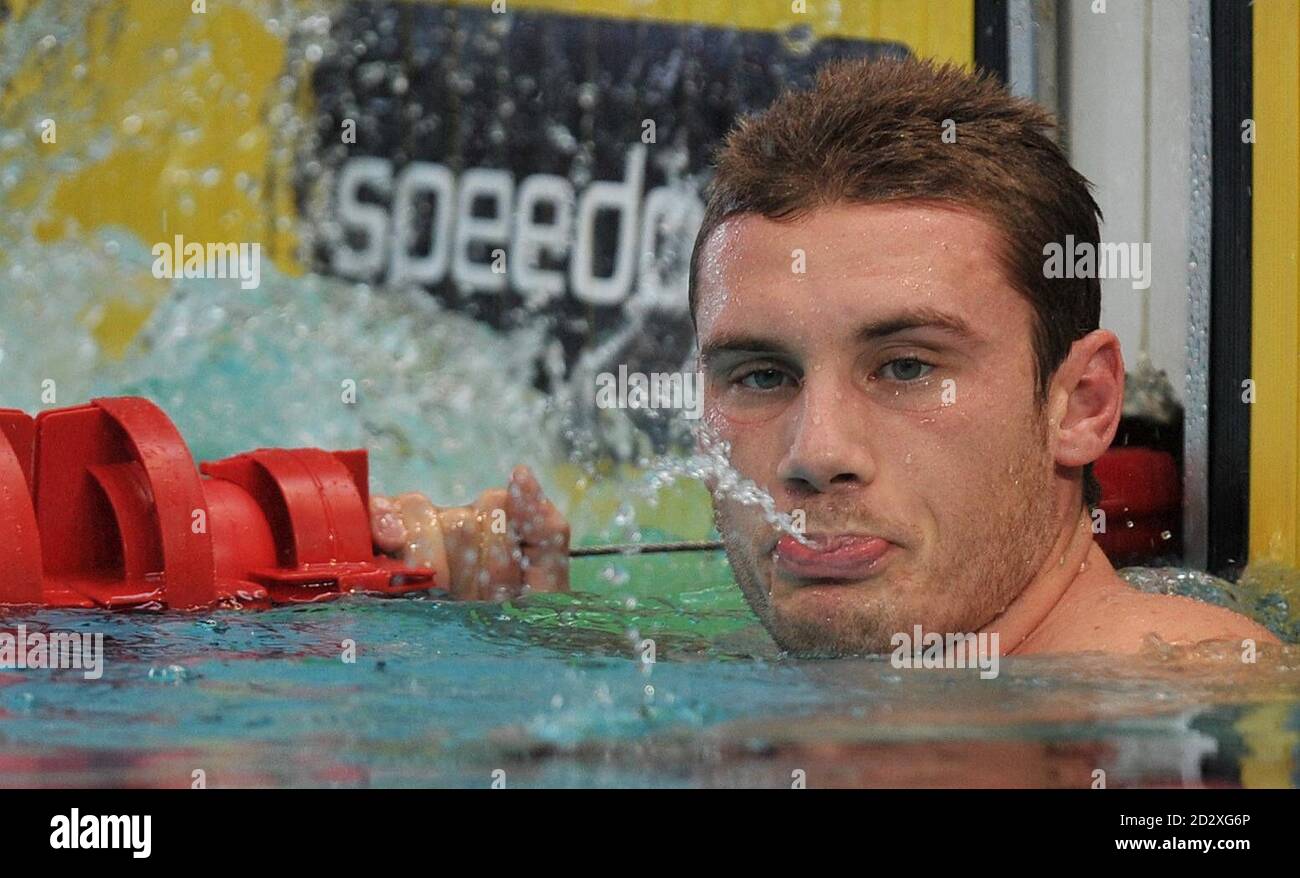 Daniel Fogg after winning his heat of the Mens 1500m Freestyle during ...