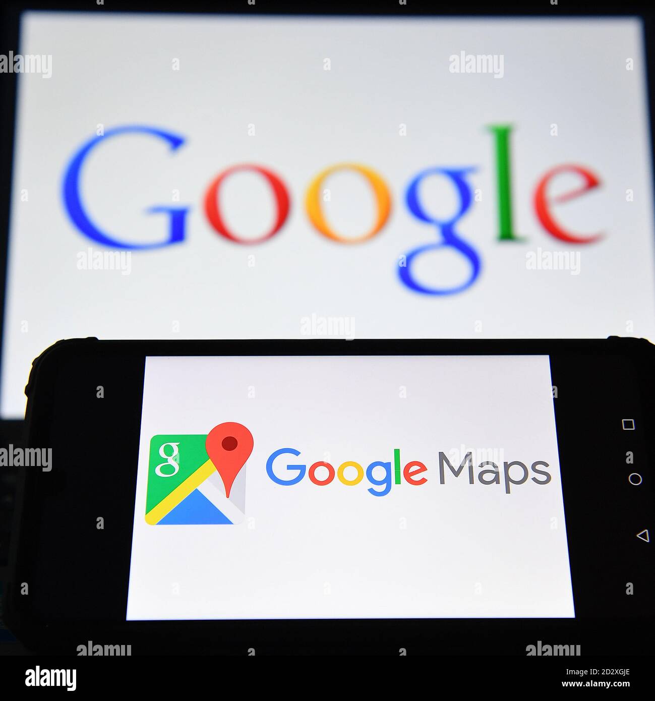 Google maps mapping website hi-res stock photography and images - Alamy