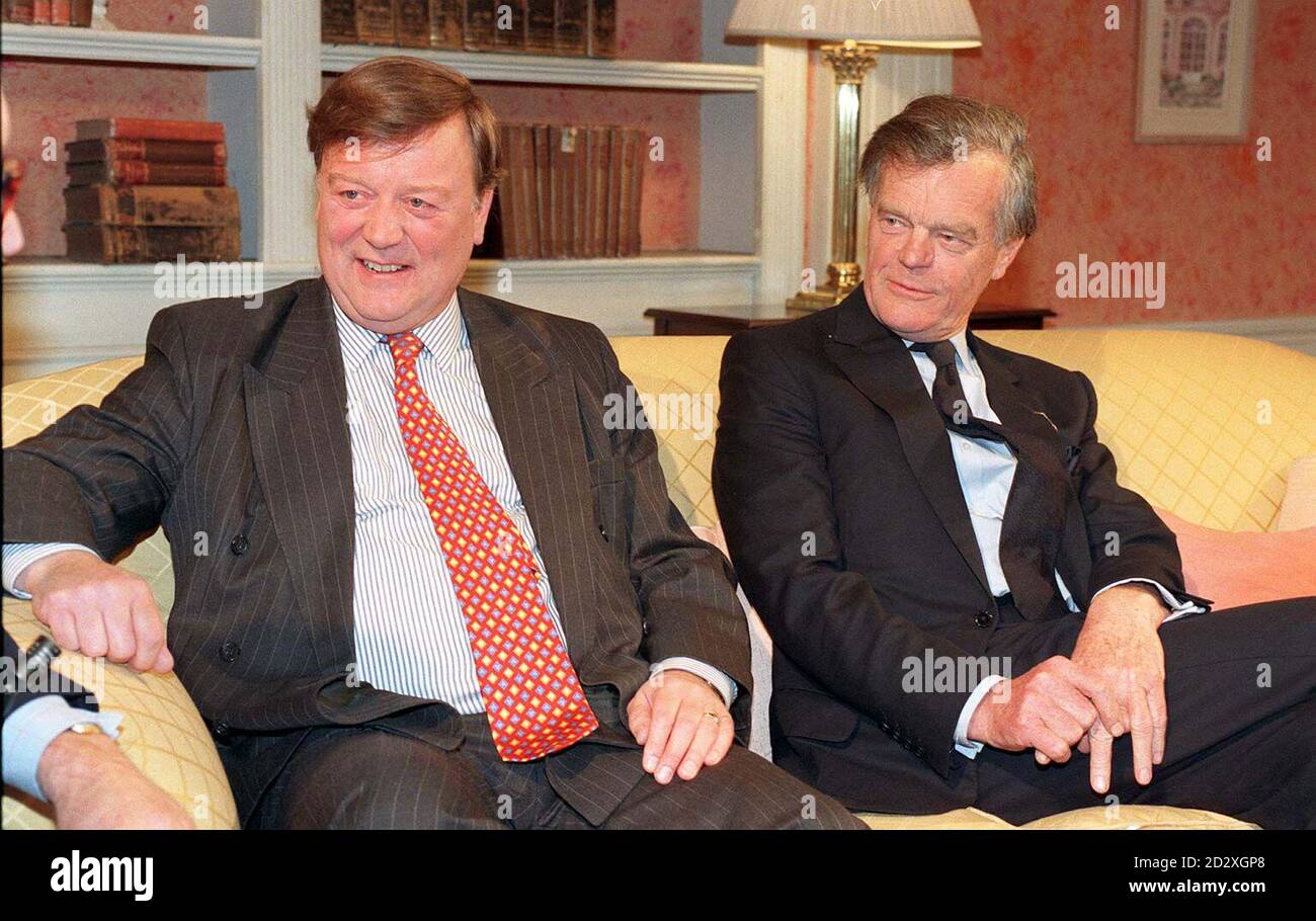 Chancellor kenneth clarke on todays sunday breakfast hi-res stock ...