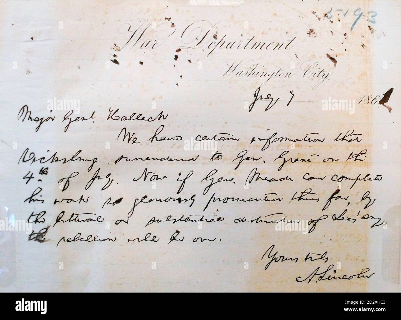 Letter archives the usa hi-res stock photography and images - Alamy