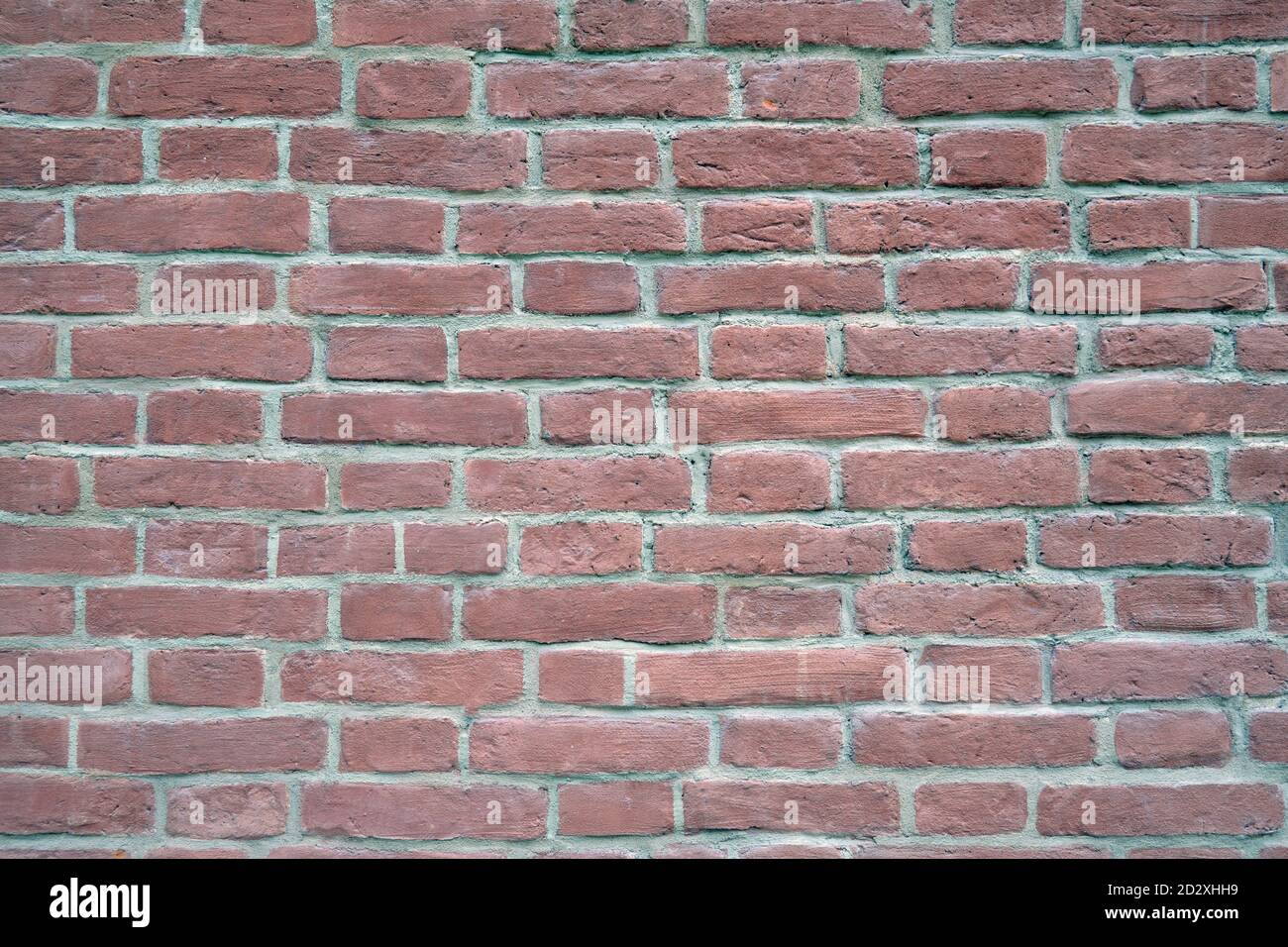 Background wall of old red brick, smooth surface texture Stock Photo ...