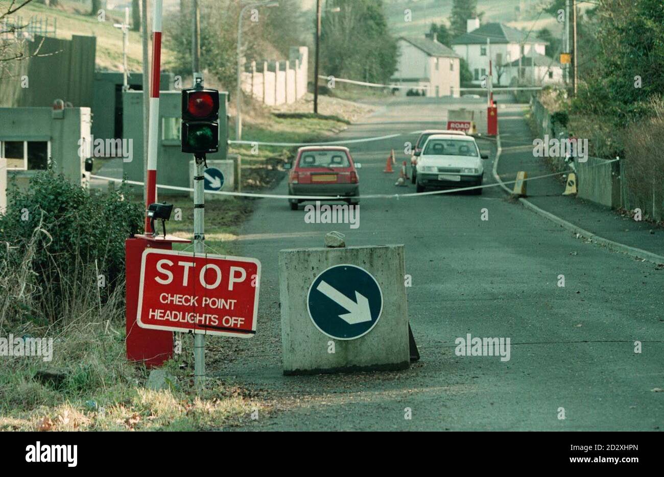 The Bessbrook,Co Armagh, checkpoint where Lance Bombardier Stephen ...