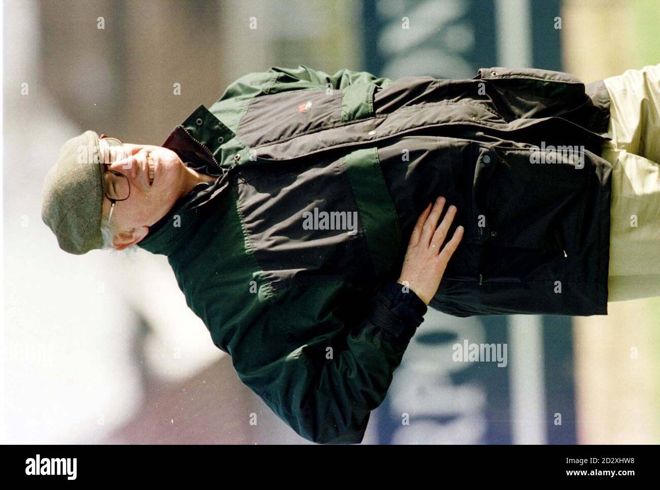 England rugby manager Jack Rowell watches the squad train in Dublin ...