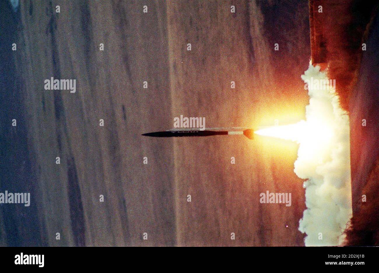 The twelve foot home-made rocket which was launched by 'Rocket Man ...