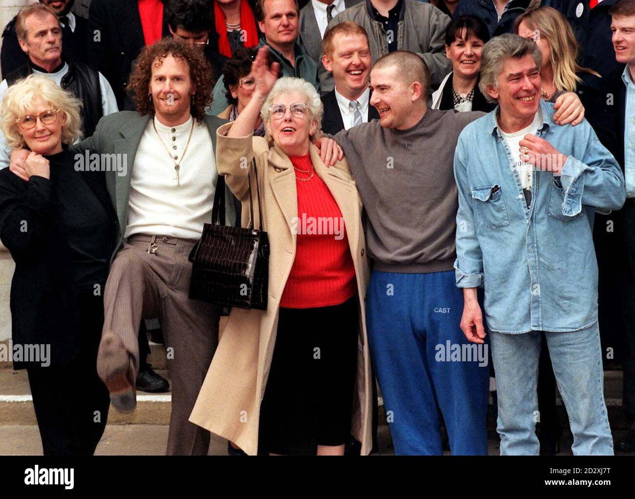 As Michael Hickey (2nd left) and his mother Ann Whelon (left) Ann Skett ...