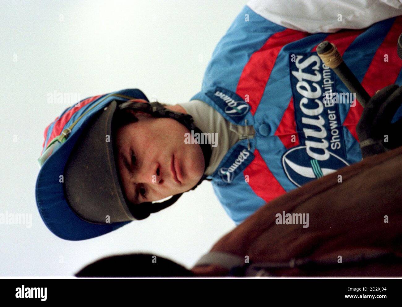 Jockey Adrian Maguire at Kempton Park today (Saturday) where he won ...