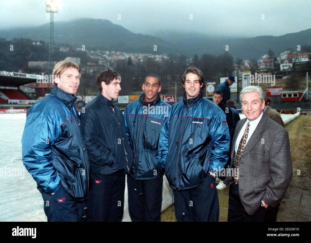 Norway V Liverpool. Liverpool manager Roy Evans and members of the Reds ...