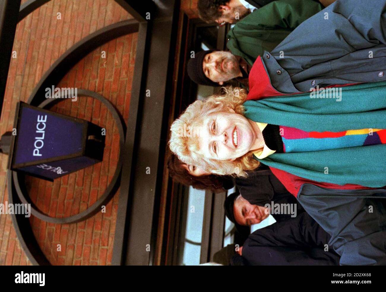 Anne Scargill smiles as she leaves Worksop police station after being ...