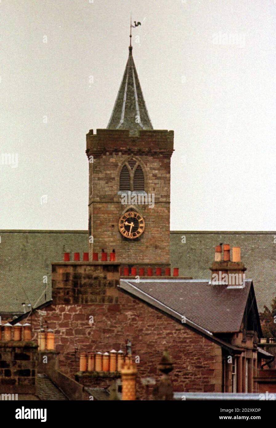 Dunblane one year on, the cathedral clock shows the time when Thomas ...