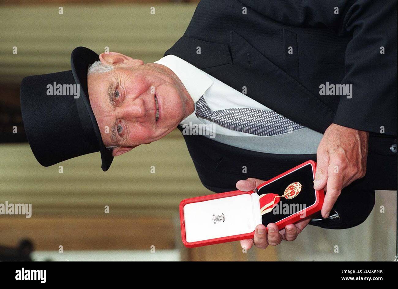 Former England and Surrey cricketer, Sir Alec Bedser, after he was ...