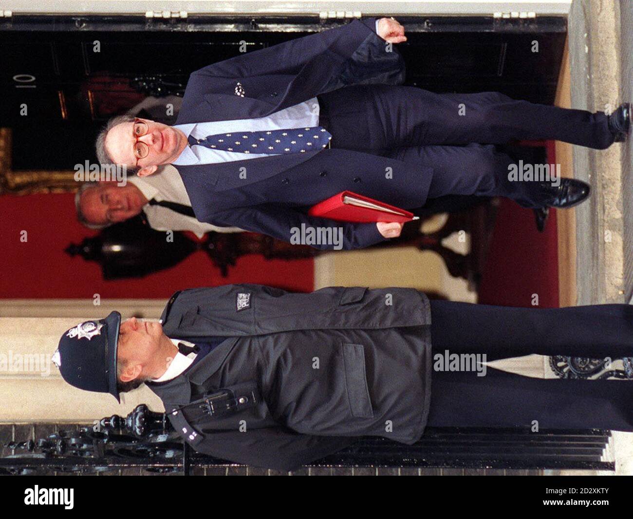 Defence Secretary Malcolm Rifkind leaving 10 Downing Street today ...