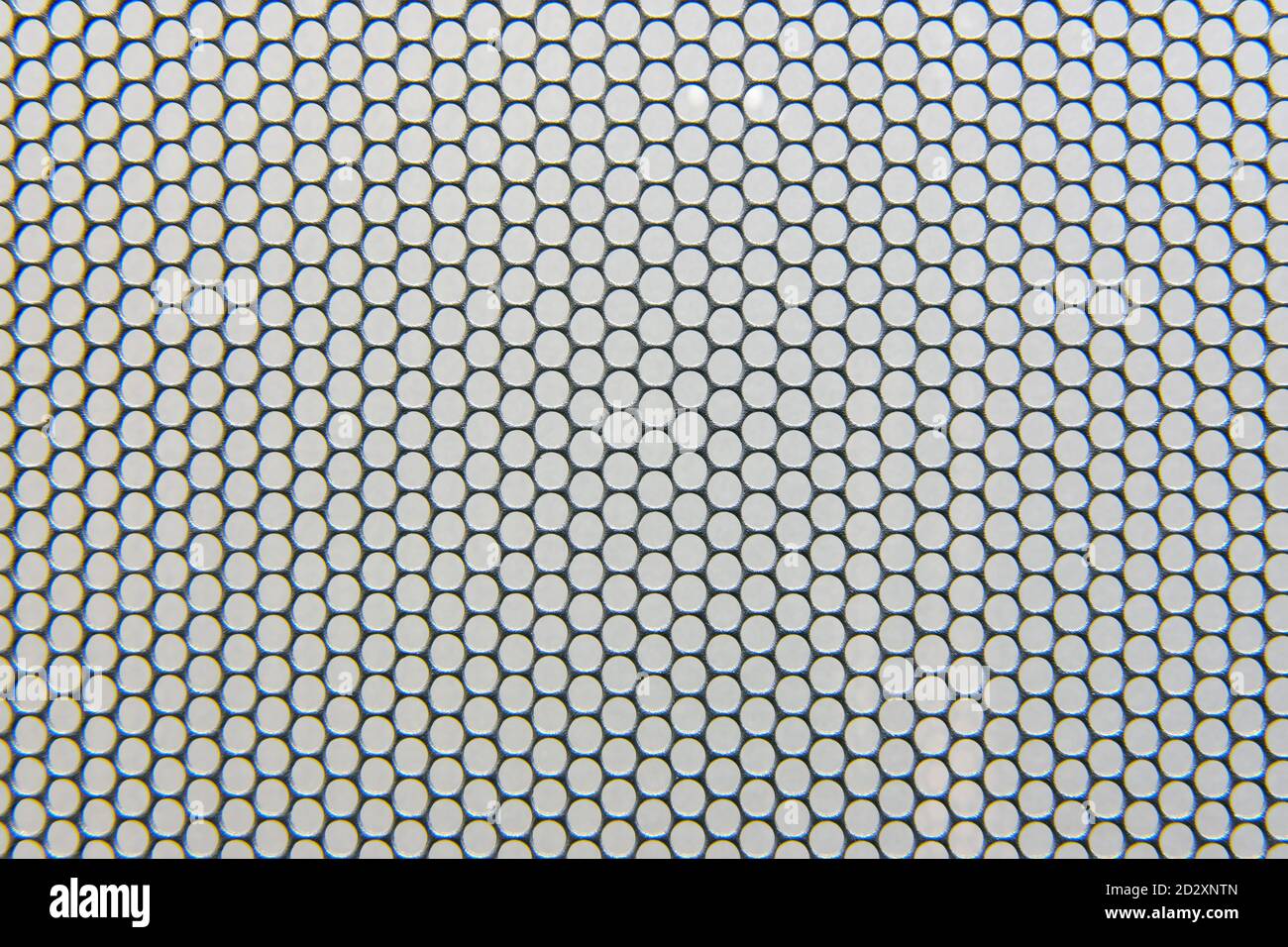 Metal grid background with round holes, grey texture Stock Photo - Alamy