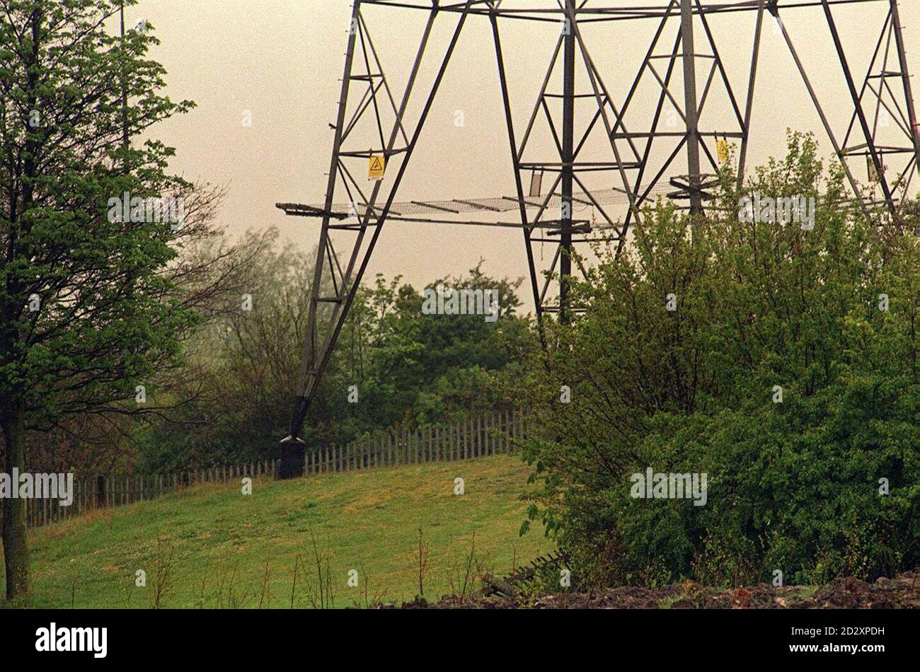 The base of an electricity pylon near Jenner Rd. Walsall where two ...