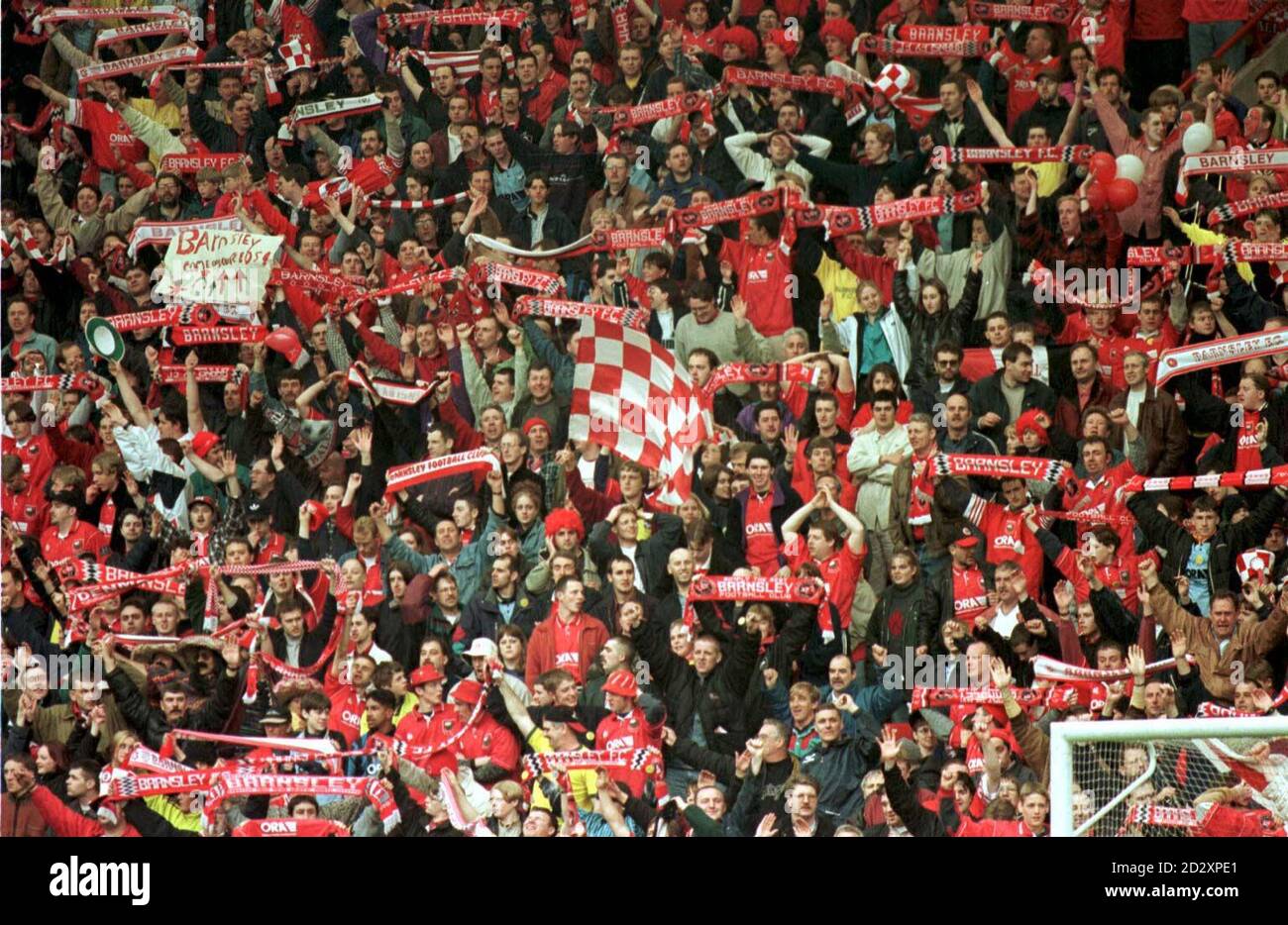Barnsley fans go wild after their team earned promotion to the ...