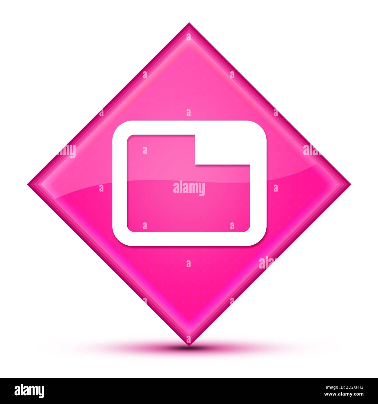 Tab icon isolated on luxurious wavy pink diamond button abstract ...