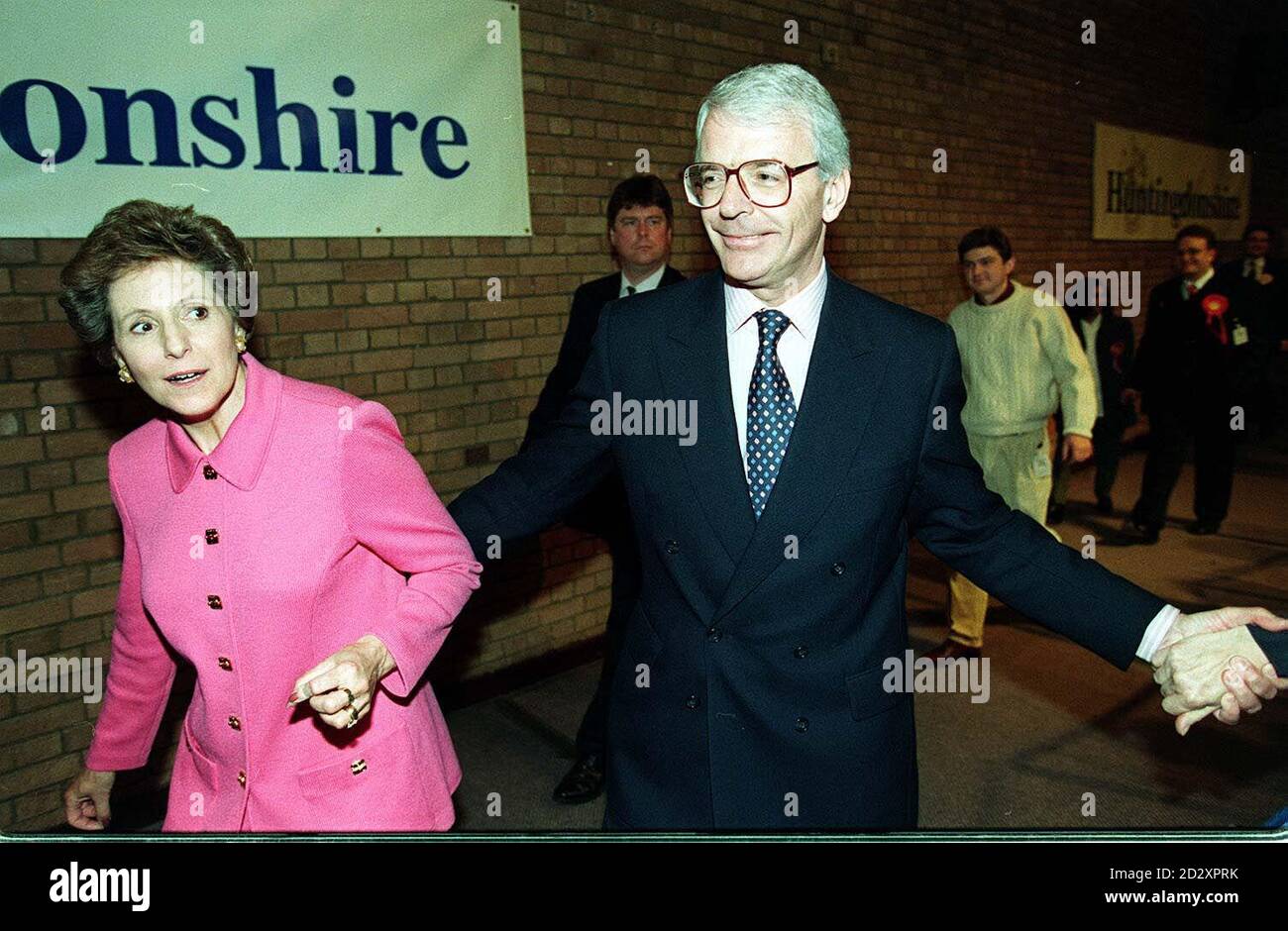 John Major with his wife Norma after today's (Friday) declaration for ...