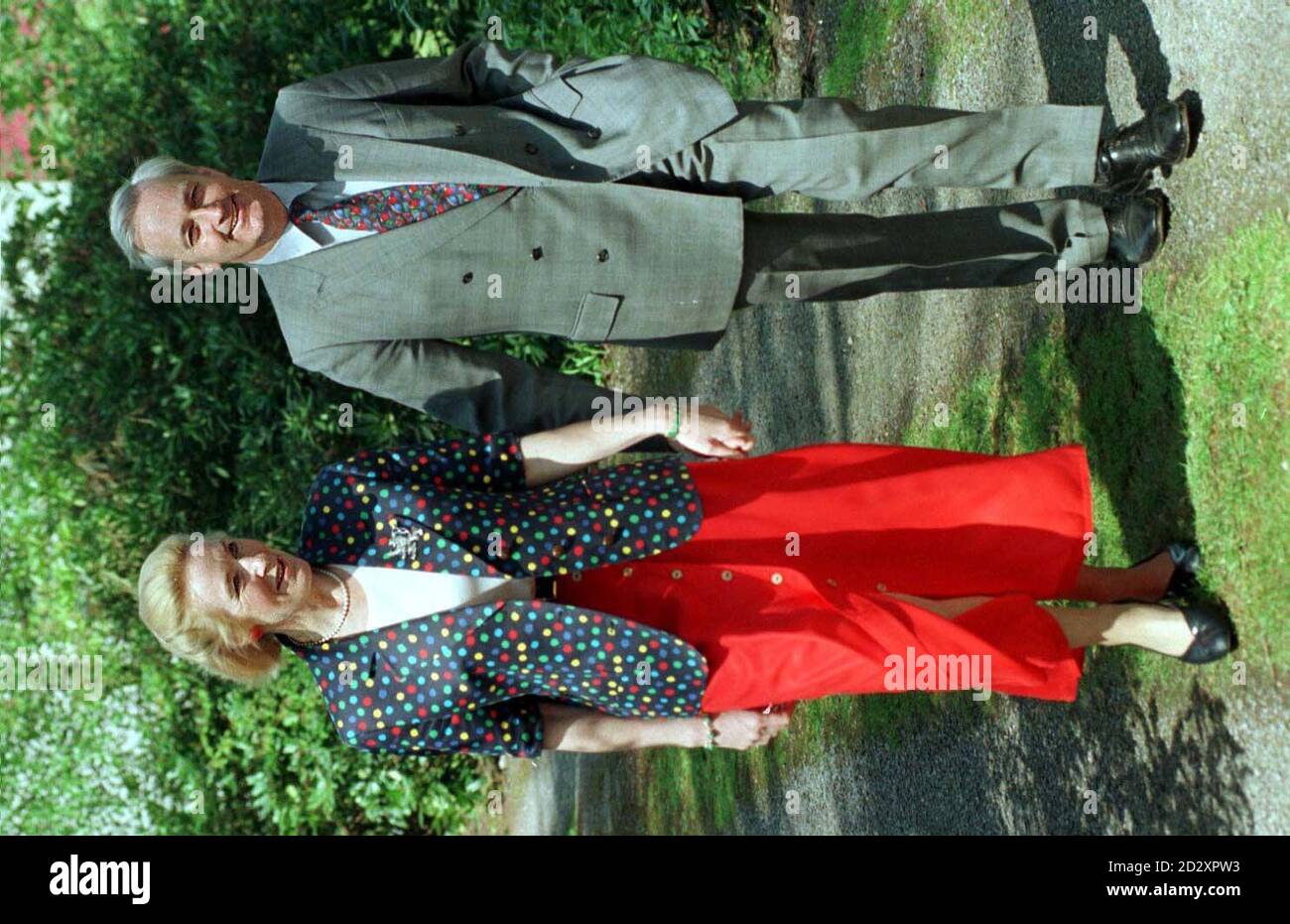 Former Tory MP Neil Hamilton with his wife Christine near their home at ...