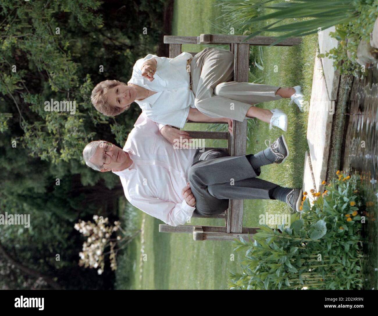 Former Prime Minister John Major and wife Norma relaxing in the ...