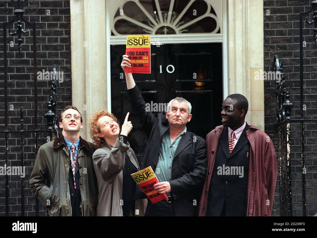 L-R David Warner, Director of the Homeless Network, Lady Olly Grender ...