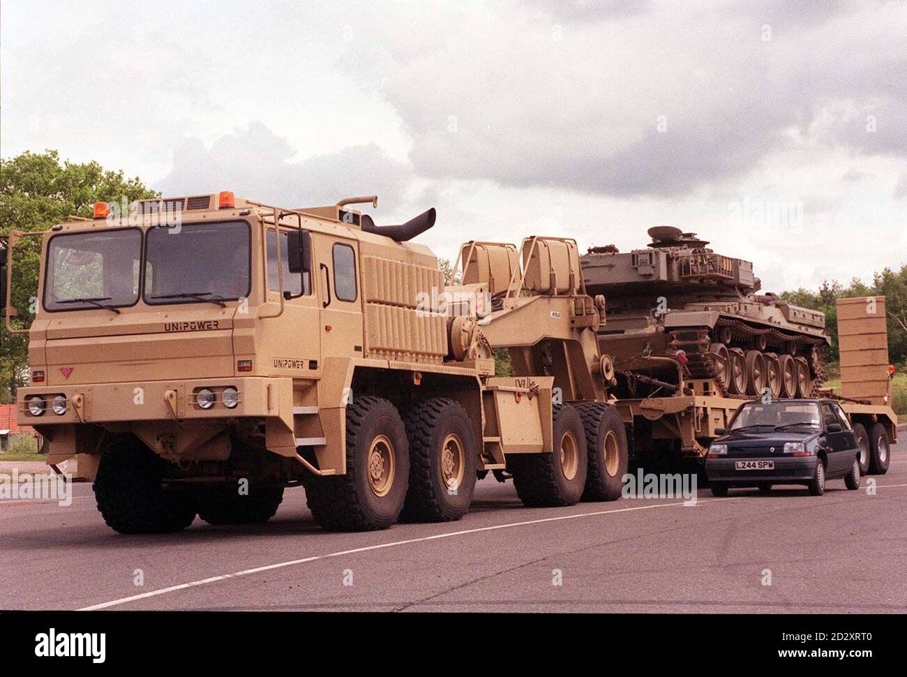 The massive tank transporter, the biggest and most powerful road-going ...
