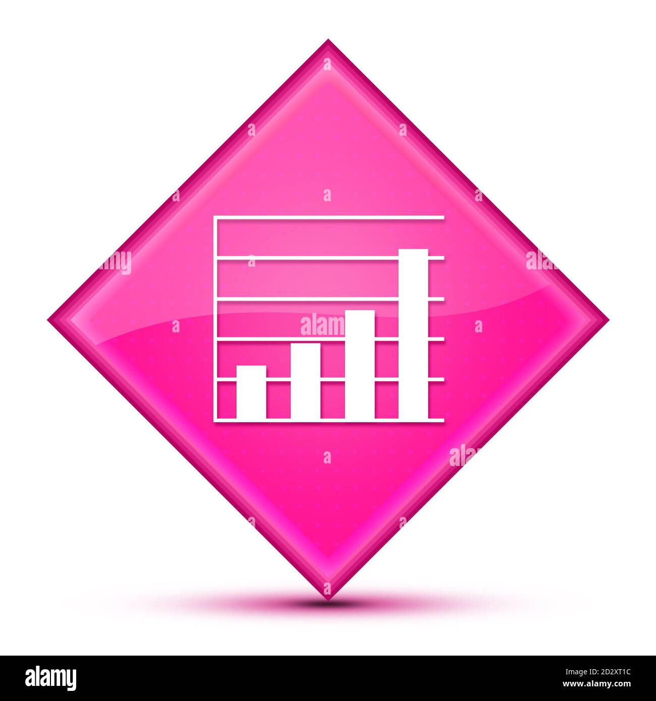 Analysis icon isolated on luxurious wavy pink diamond button abstract ...