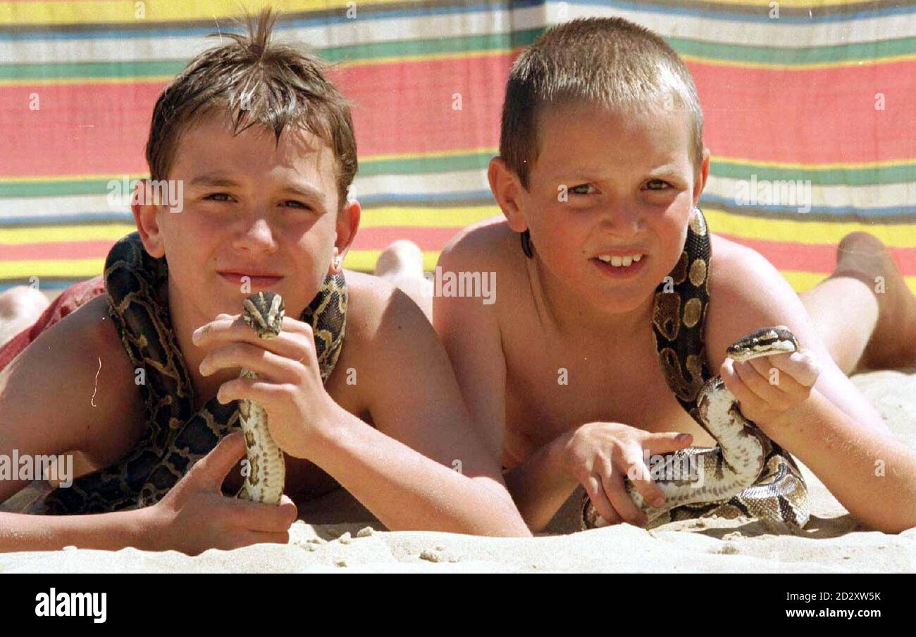 Steven Dudley, 11 (left) and Mark Carpenter, 9, were not the only ones ...